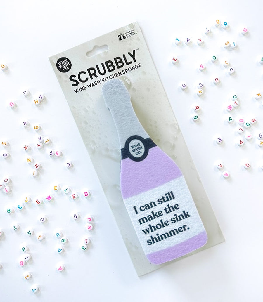 Scrubbly™ Sponges | Wine shaped kitchen sponges!– Wine Wash Co.