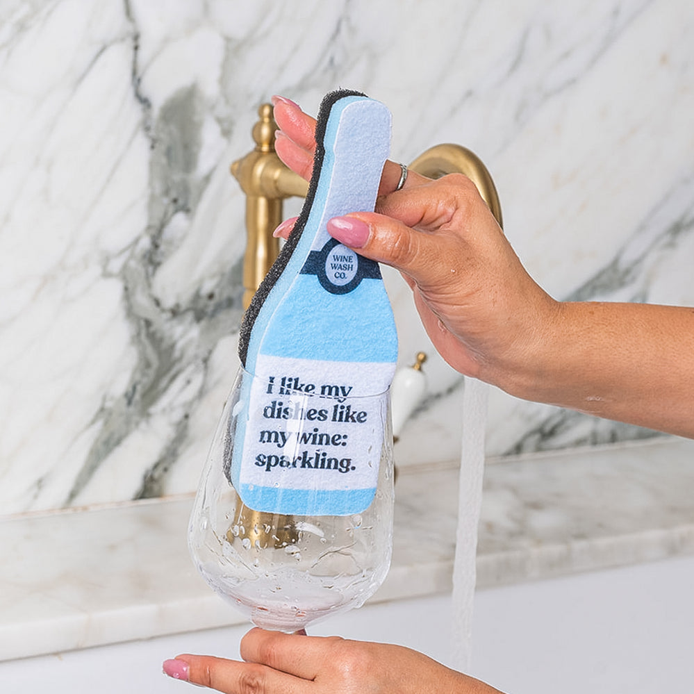 Scrubbly™ Sponges | Wine shaped kitchen sponges!– Wine Wash Co.